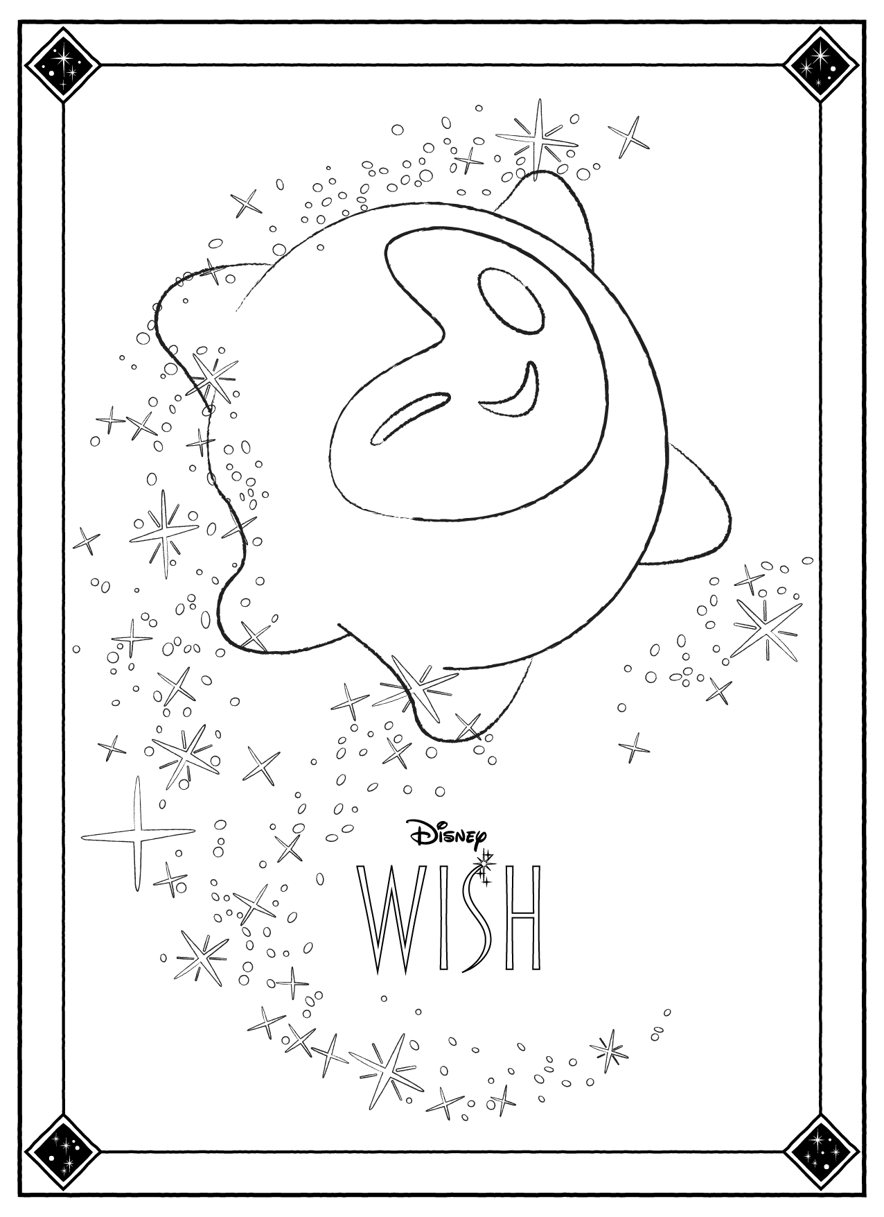 WISH Printable Disney Coloring Pages | Twiniversity #1 Parenting Twins Site